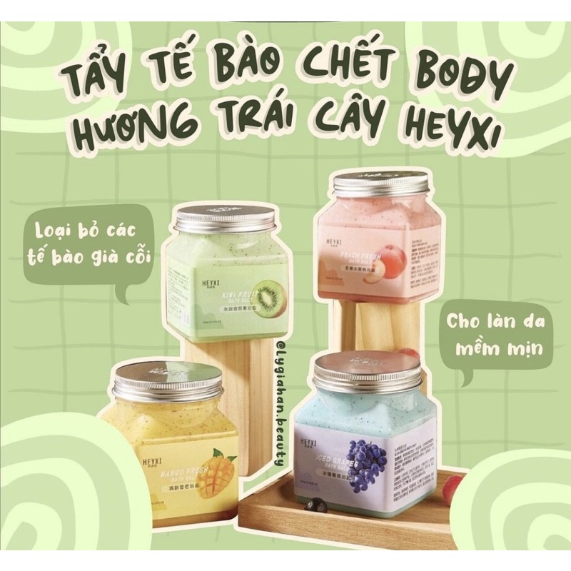 [Hàng Sẵn]Muối Tắm Tẩy Da Chết Body Vị Hoa Quả HEYXI Cực Thơm - Heyxi ...