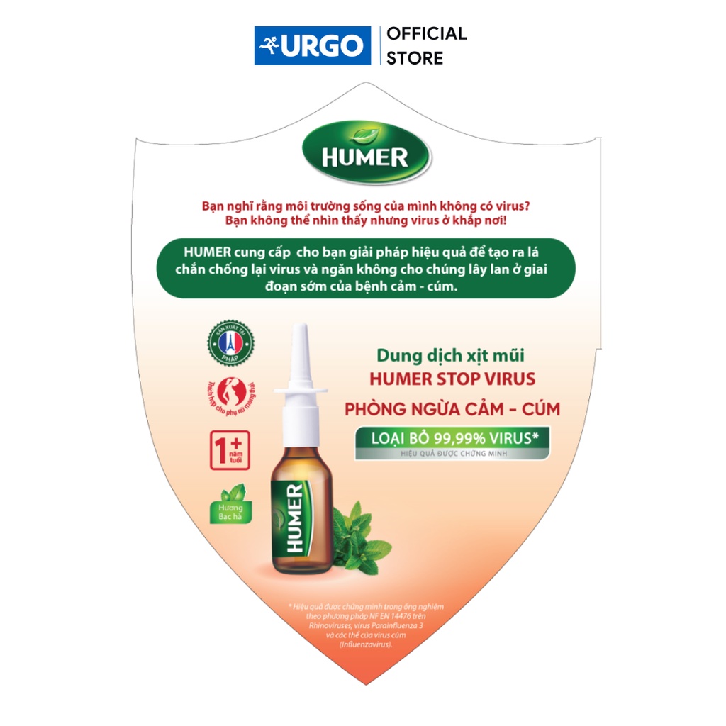 Dung dịch xịt mũi Humer Stop Virus (Dung tích 15ml) HSD 3/2025 | Shopee ...