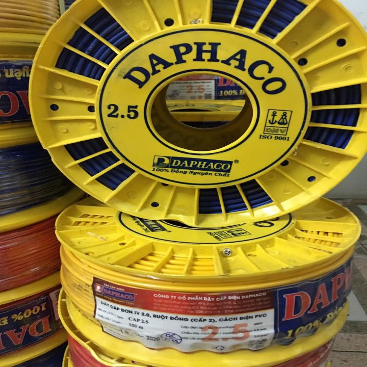 Dây điện Daphaco CAP2.5 tiết diện 2.0mm đơn (Cuộn 100 mét) | Shopee ...