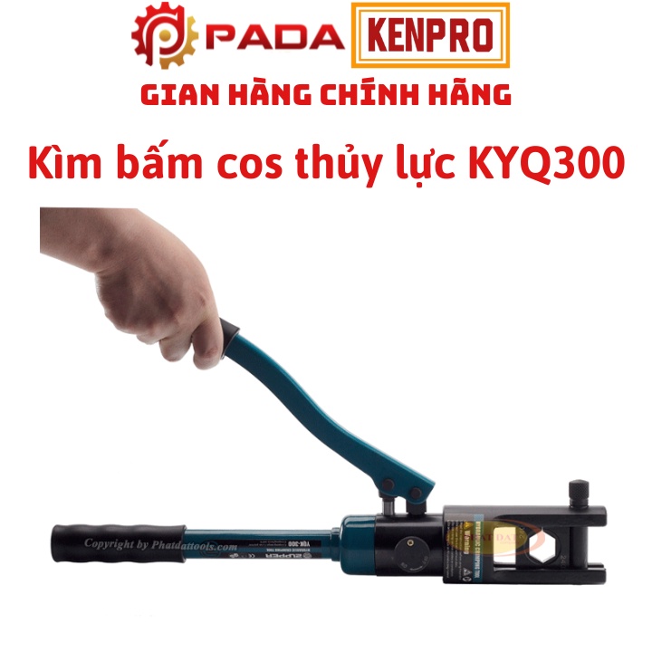 Kìm Bấm Cốt Thủy Lực KYQ300 Xanh-Hàm ép 16-300mm2-Bảo hành 6 tháng ...