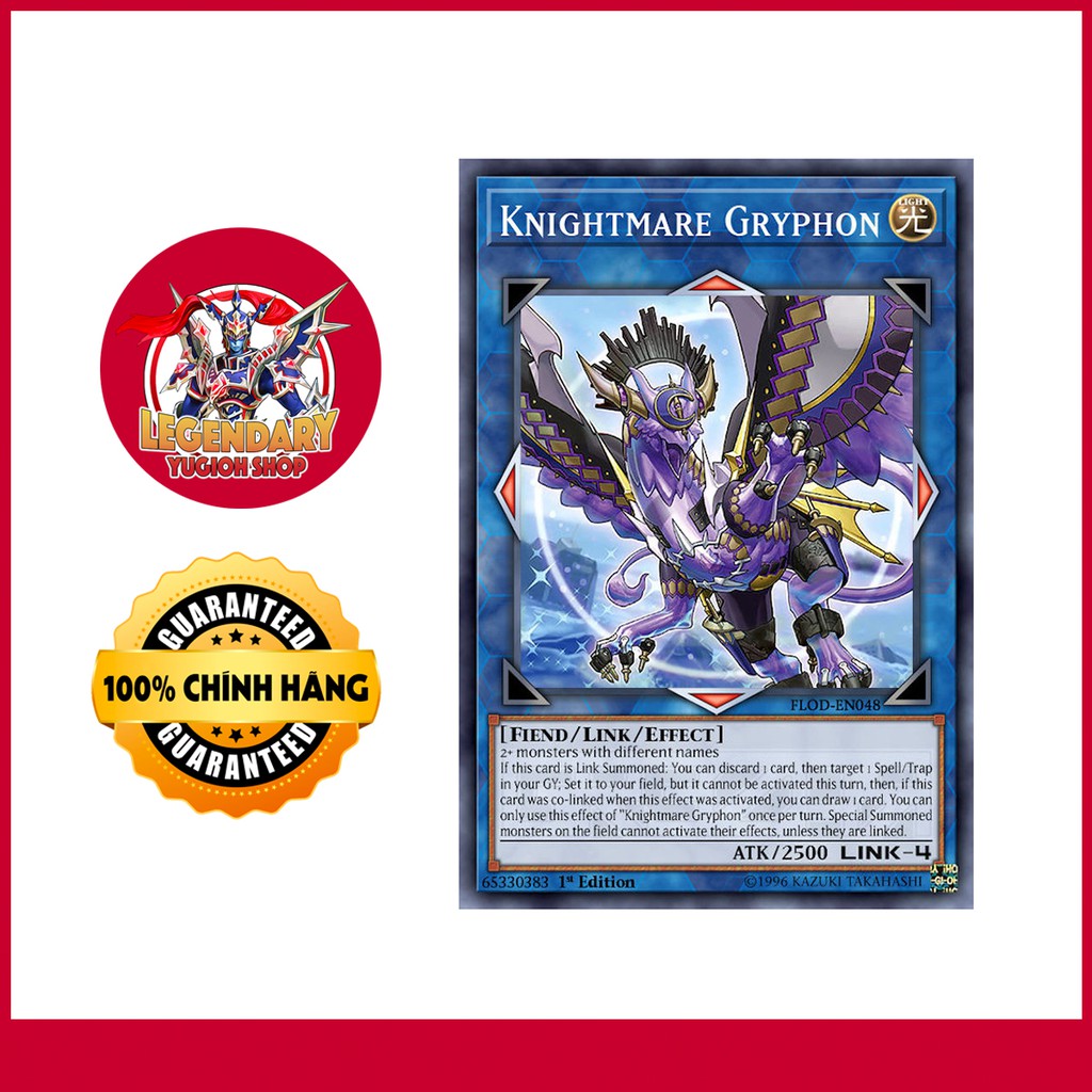 [EN-JP][Thẻ Bài Yugioh Chính Hãng] Knightmare Gryphon | Shopee Việt Nam
