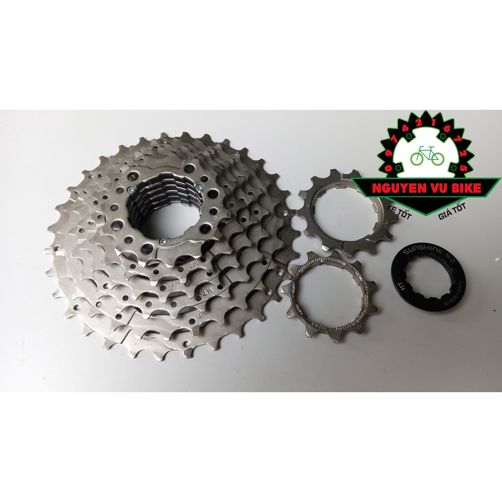 Líp thả xe đạp 8 tầng Sunshine 11-28T, 32T, 36T - Chính hãng, chất ...