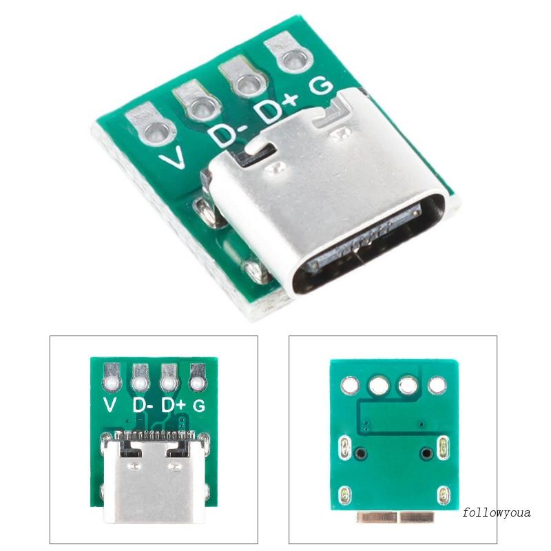 Bảng Mạch Kết Nối USB 3.1 Type-C 16 Pin PCB Cho Dây Cáp Truyền Dữ Liệu ...