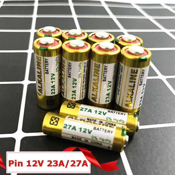 Pin 12V 23A 12V 27A cho remote cửa cuốn các loại điều khiển công tắc RF ...