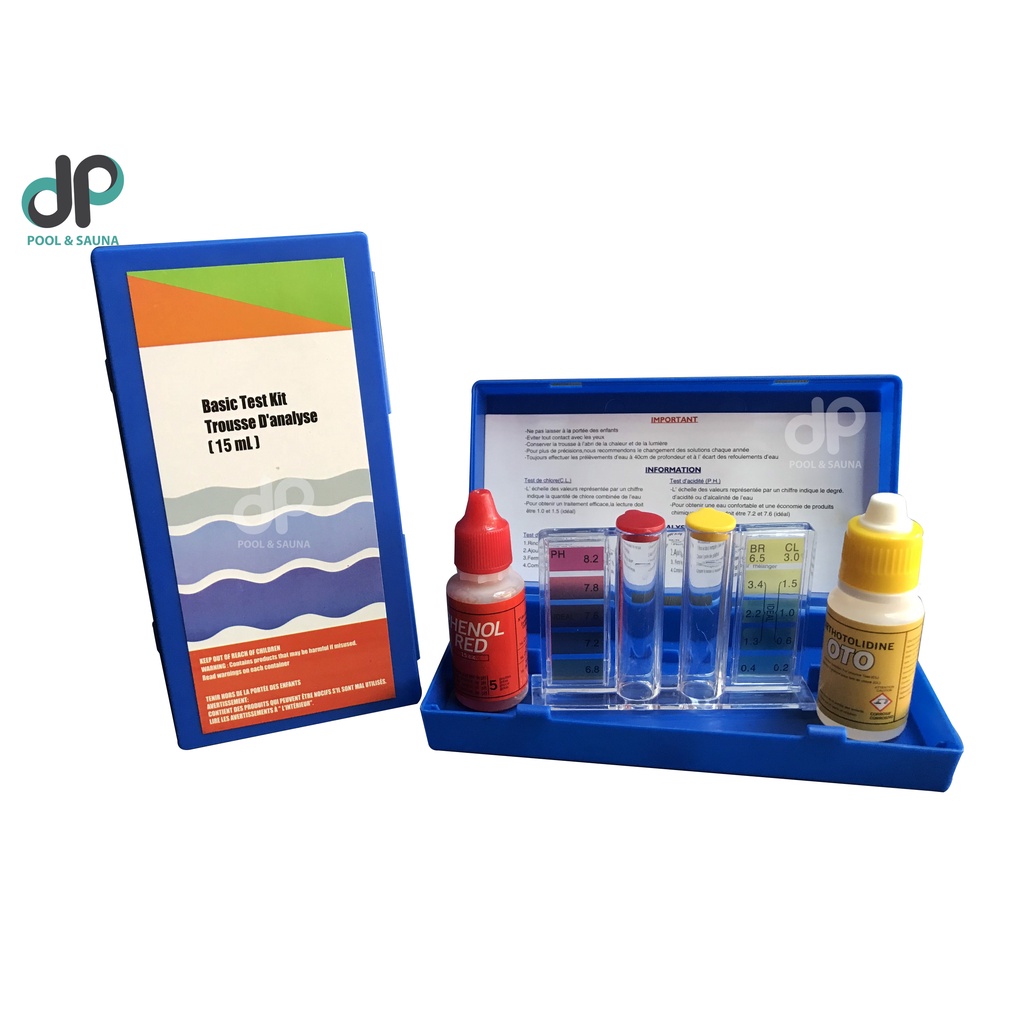 Bộ thử PH và CLO nước hồ bơi 2 trong 1 - Basic Test Kit Trousse D ...