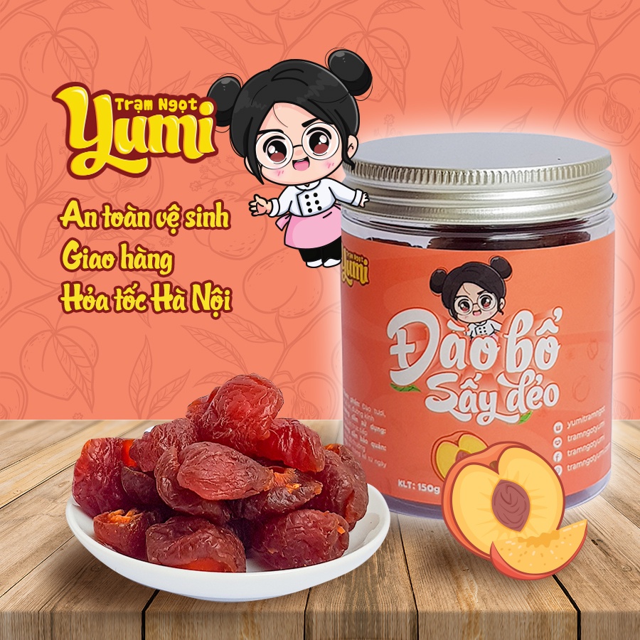 Đào bổ sấy dẻo Ô mai Yumi chua ngọt đồ ăn vặt xí muội thơm ngon | Shopee Việt Nam