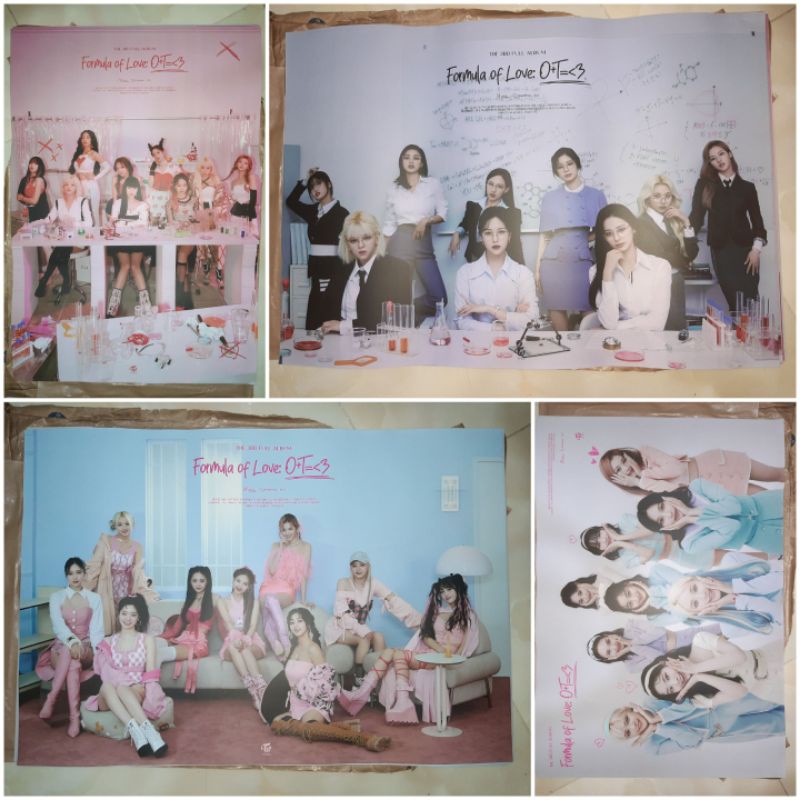 CÓ SẴN POSTER TWICE PRE-ORDER ALBUM FORMULA LOVE FOL O+T=