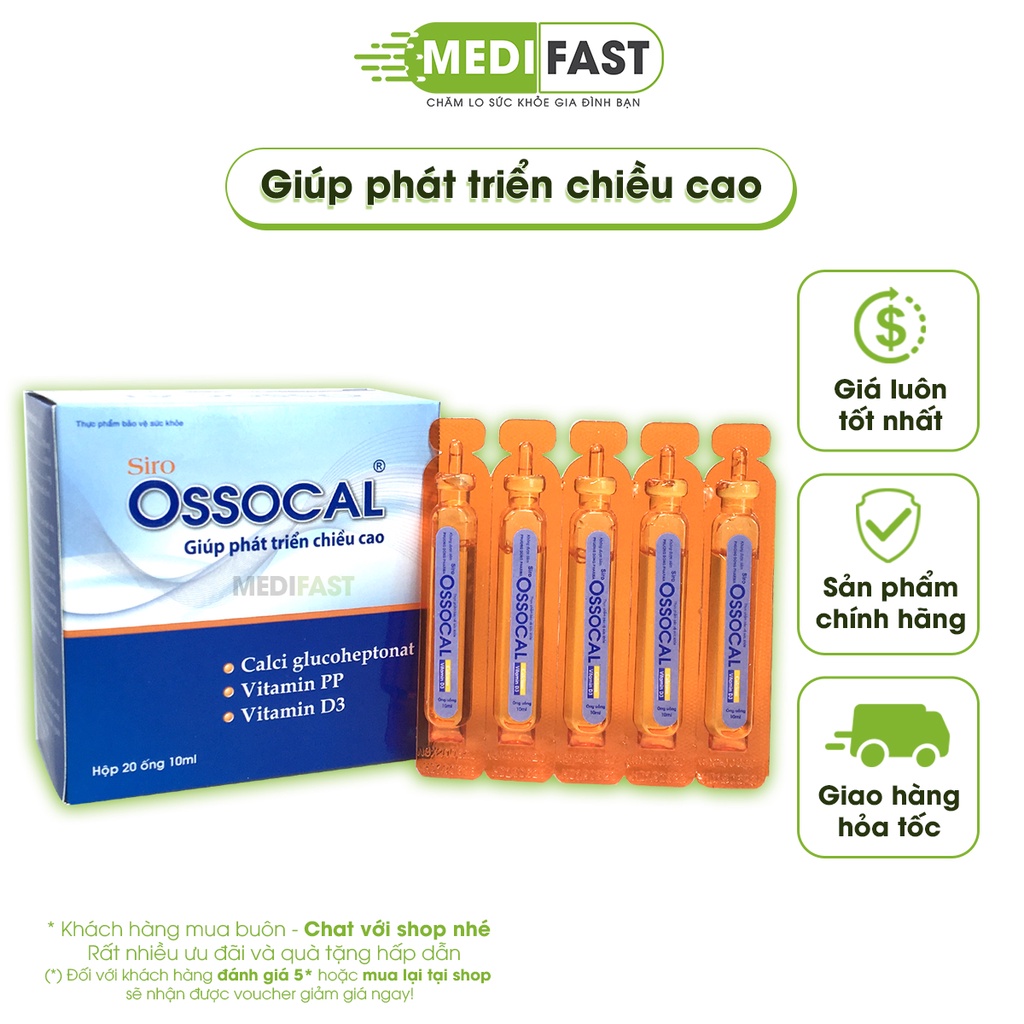 Siro Ossocal - Bổ sung canxi hữu cơ và D3 cho mẹ bầu, sau sinh và trẻ ...