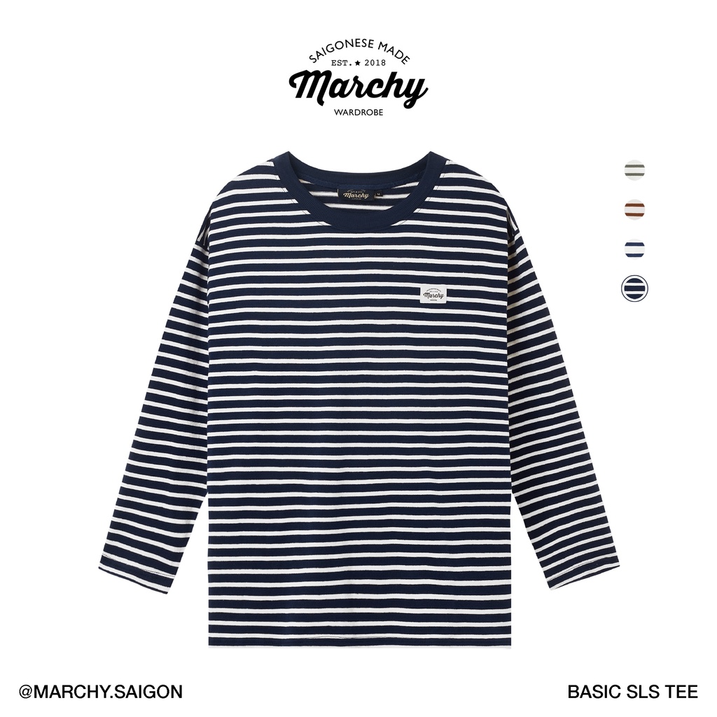 MARCHY - Basic SLS Tee - Áo thun sọc tay dài | Shopee Việt Nam
