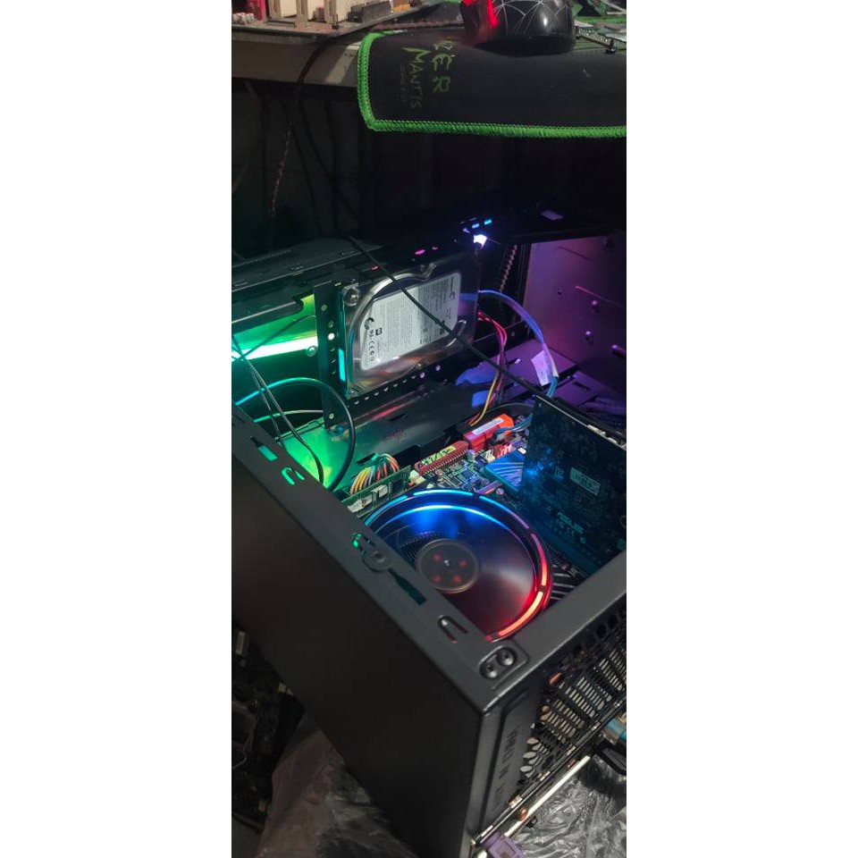 Thùng PC i7-950(4 nhân 8 luồn) Ram 16GB vỏ led vga 2G GT730-SSD 120gb ...