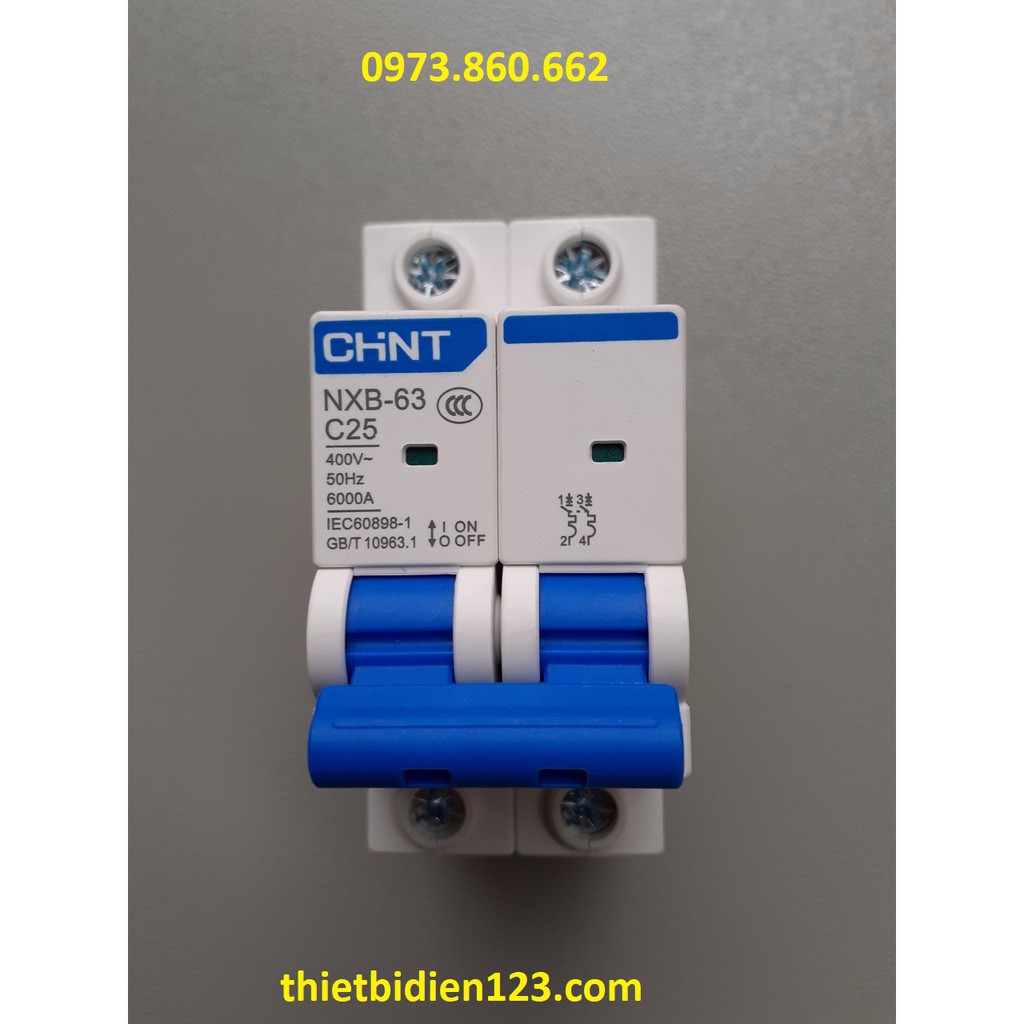 ATTOMAT CHINT MCB 2P 16-63A -NXB-63-C16A, 20A, 25A, 32A, 40A, 63A | Shopee Việt Nam