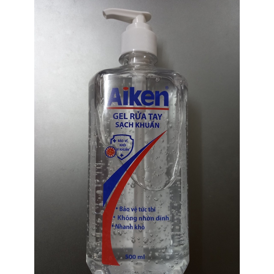 Aiken Gel rửa tay Sạch khuẩn 500ml Dạng vòi | Shopee Việt Nam