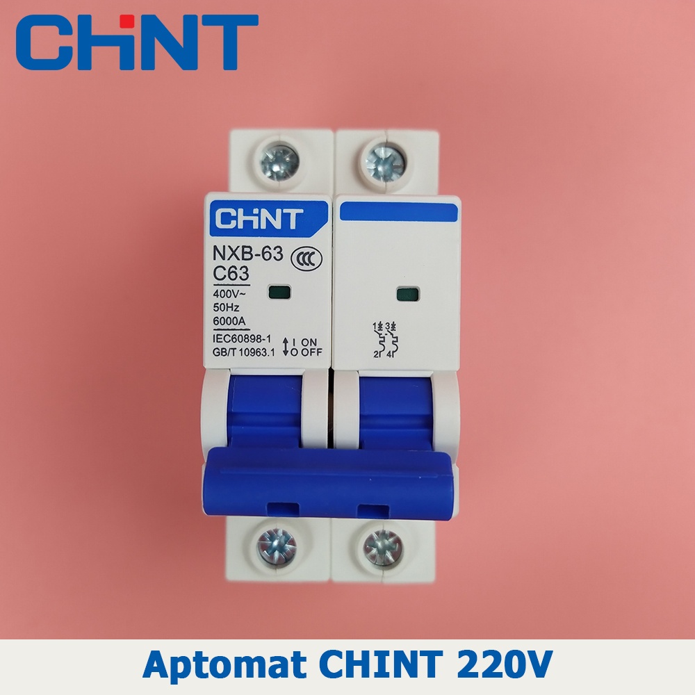 Aptomat CHINT NXB-63 bộ ngắt mạch CB tép MCB 220V 2P 6A 10A 16A 20A 25A 32A 40A 50A 63A | Shopee ...