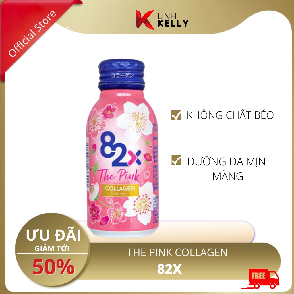 [CHÍNH HÃNG] The Pink Collagen 82X 100ml Hàm Lượng 1000mg Collagen ...