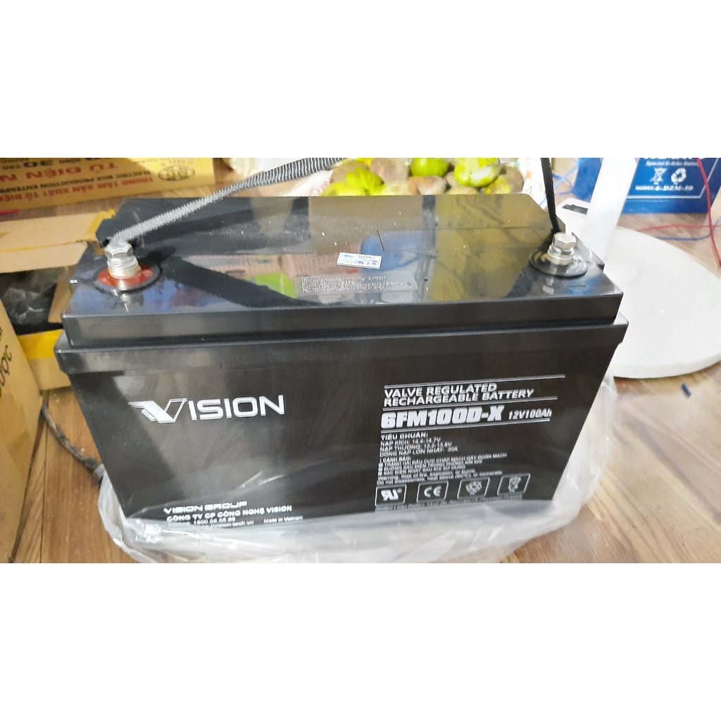 Ắc quy vision 12V 100Ah( 6FM100D-X Viễn xả sâu) | Shopee Việt Nam