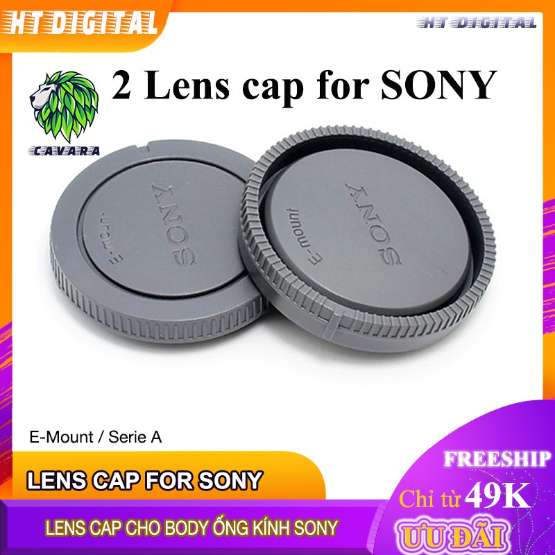Lens Cap Nắp Đậy Body và Ống Kính Trước Sau Cho Sony Ngàm A / E Mount ...