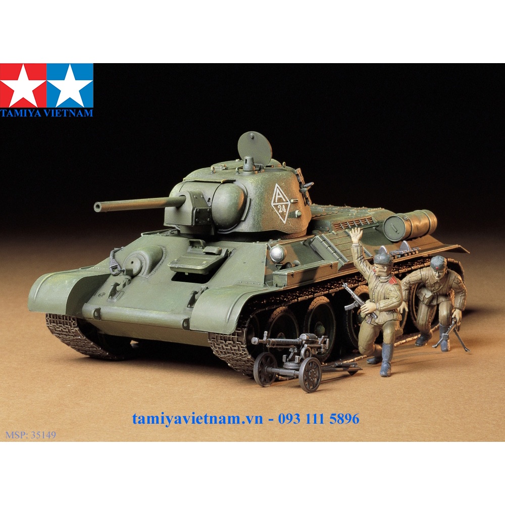 [TAMIYA] 35149 Mô hình xe tăng quân sự 1/35 SCALE RUSSIAN T34/76 "ChTZ ...