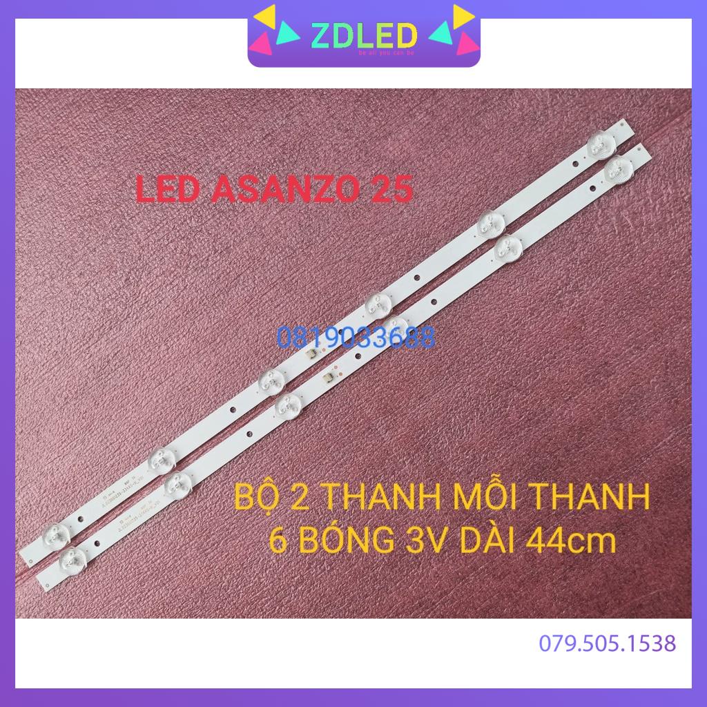 THANH LED TIVI ASANZO 24 25 INCH 25T350 VÀ CÁC ĐỜI MÁY KHÁC, HÀNG MỚI 100%, THANH 2 THANH, MỖI ...