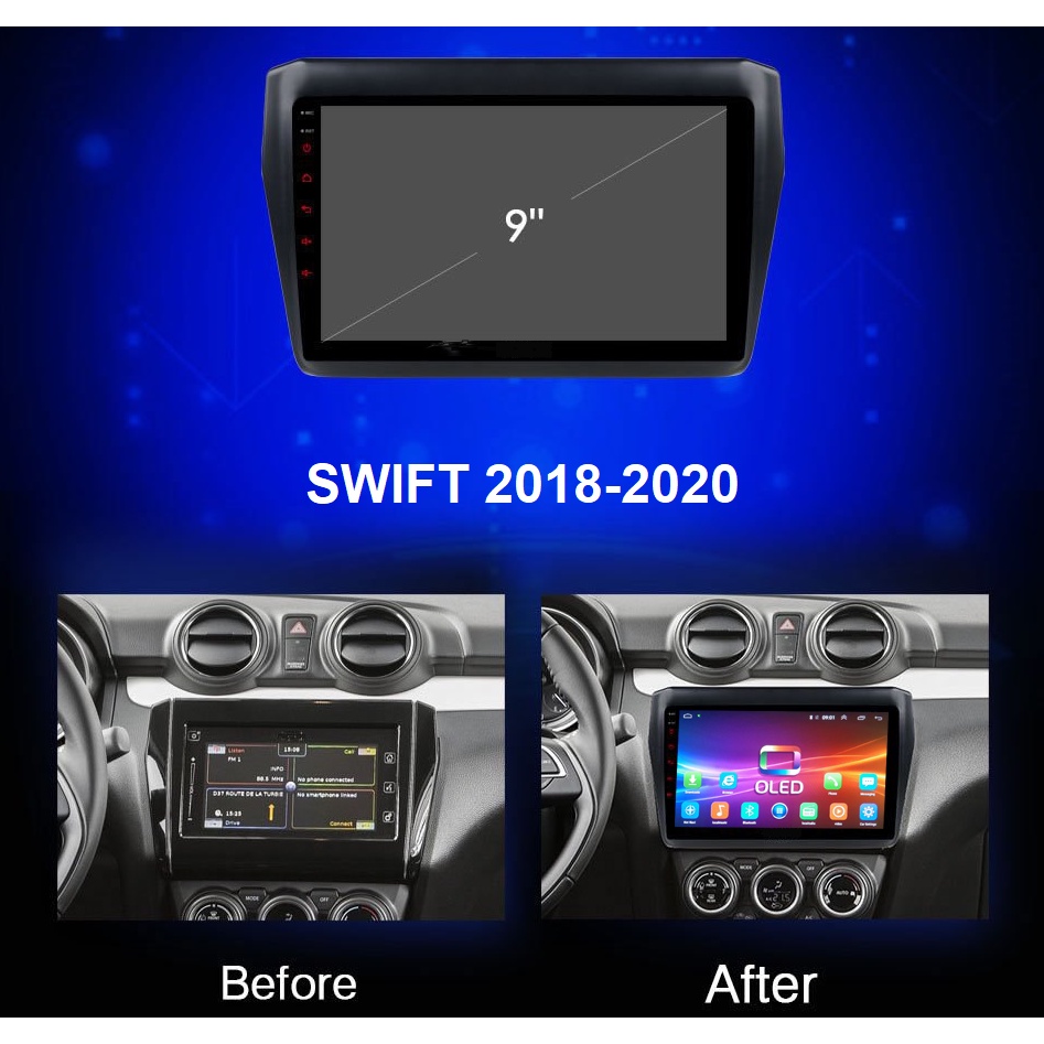 Màn Hình Android 9 inch Cho Xe SWIFT 2018-2021 - Đầu DVD Android Kèm ...