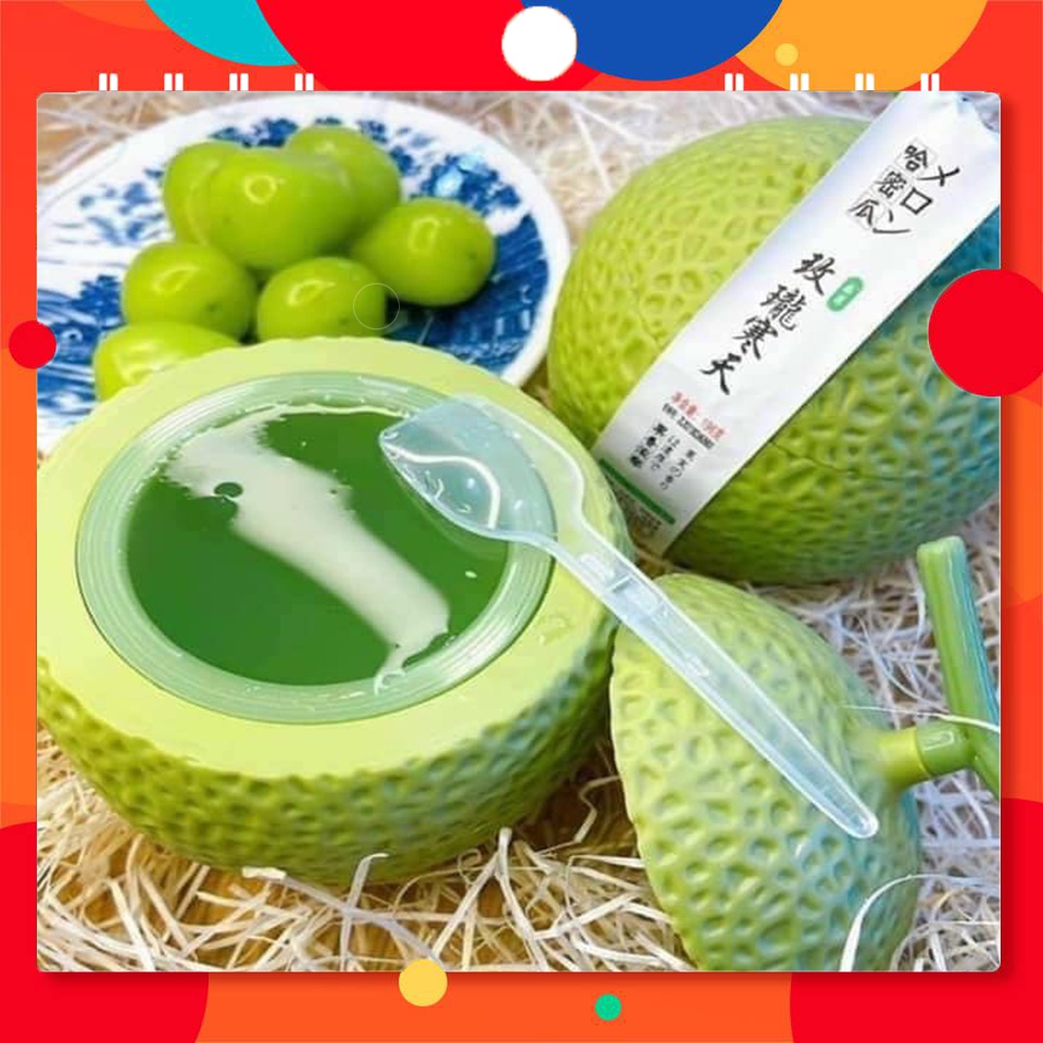 Thạch Dưa Gang Dưa Lưới Đài Loan Kiểu Nhật Thạch Trái Cây Hương Dưa Gang ăn Vặt Ngon