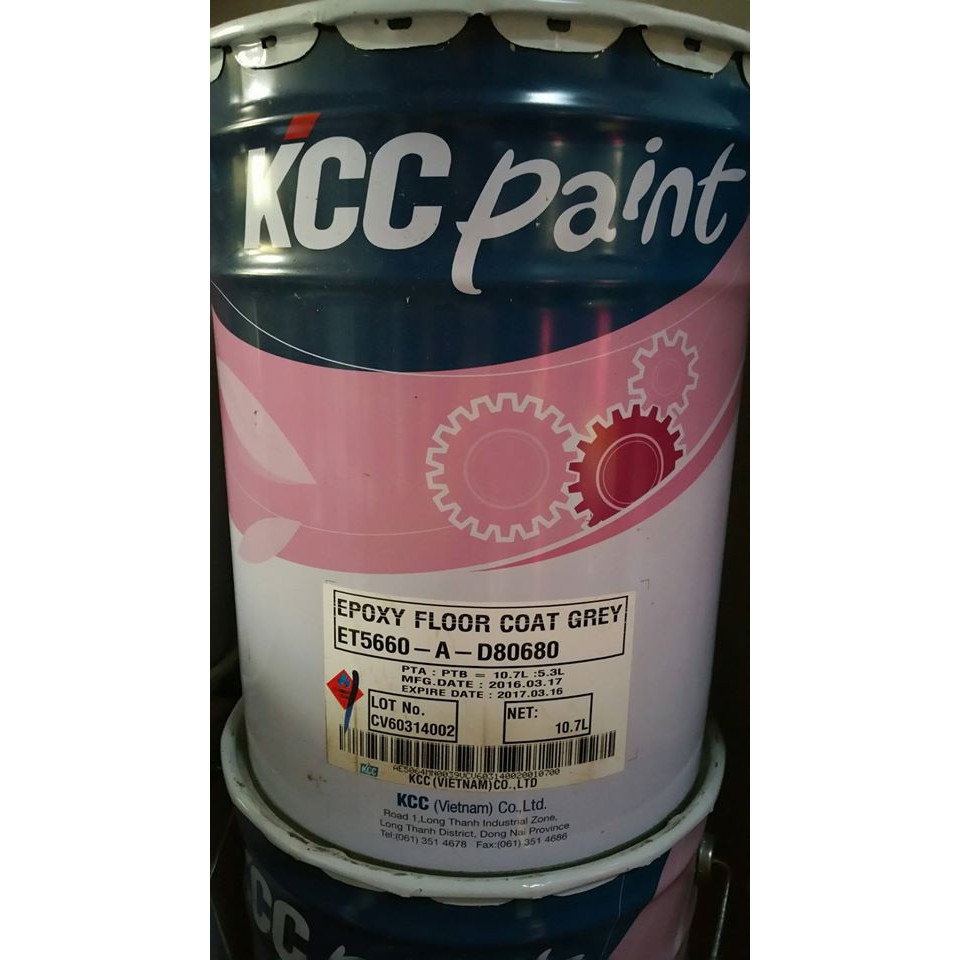 KCC ET5660 D80680 - Bộ 16L - Sơn phủ Epoxy Hệ Lăn gốc Dung Môi - Màu ...
