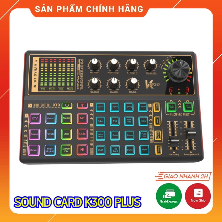 Sound Card K300 Plus Phiên Bản Mới Nhất . Hỗ Trợ Livestream Bigo ...