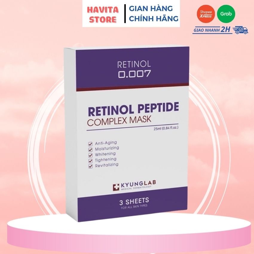 Mặt Nạ Retinol Peptide Complex Kyung Lab, mask retinol Kyung Lab giúp ...