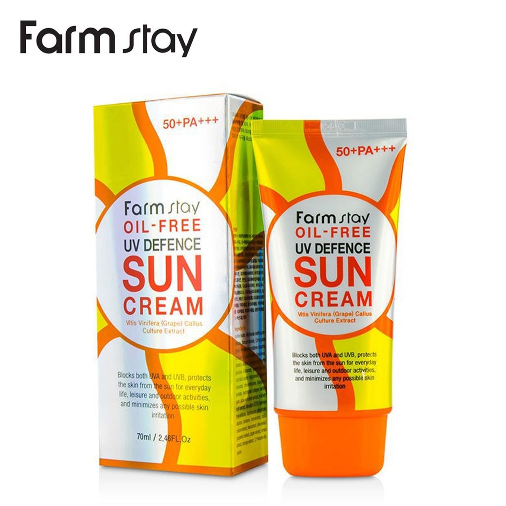 Kem Chống Nắng Kiềm Dầu Bật Tone Trắng Da Farmstay Oil Free UV Defence ...