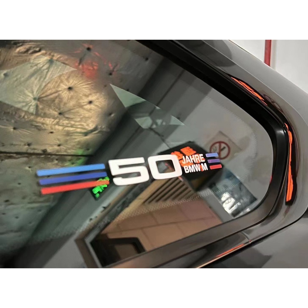 Miếng Dán Trang Trí Cửa Sổ Kỷ Niệm 50 Năm Dành Cho BMW E46 E90 E60 E39 E30 F10 E36 F20 E92 E97 ...