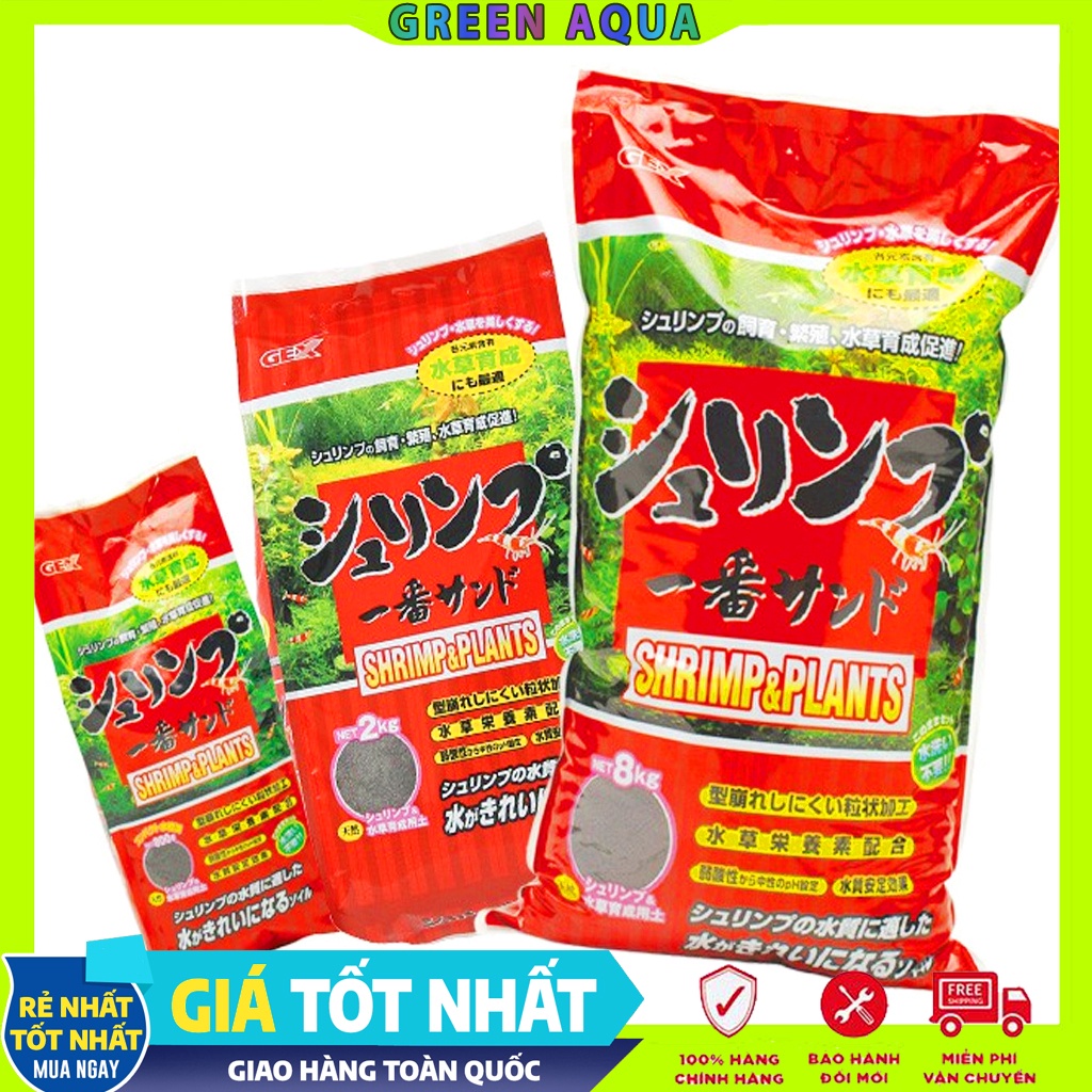 GEX - Shrimp & Plants (Bao 8 kg) | Phân nền nuôi tép cảnh, trồng cây thủy sinh cho hồ cá thủy ...