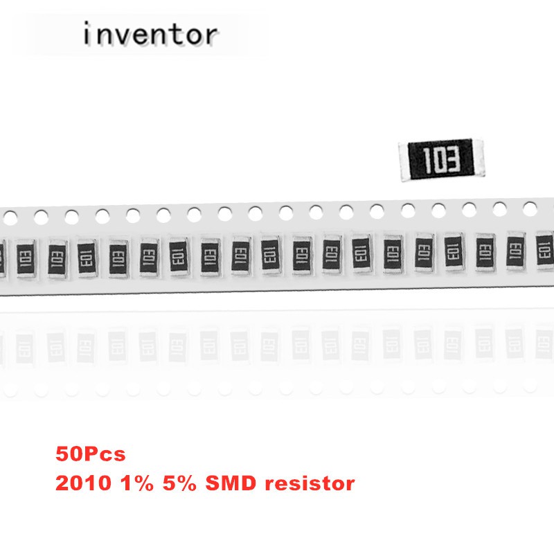 Bộ 50 điện trở 2010 1% Smd 0r ~ 10m 3 / 4w 330k 3r30 3r90 33r 360r 39r ...
