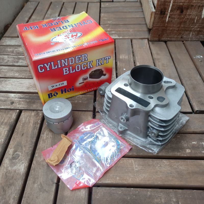 Bộ nòng, xi lanh wave 110 (108cc) nhôm std cos 0 hiệu PAG/MSG | Shopee ...