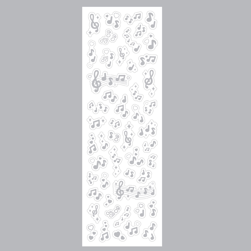 Galicici Nhãn Dán Goo Bằng PVC Màu Bạc Đơn Giản Phong Cách Hàn Quốc ...