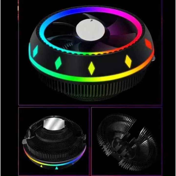 Fan Tản Nhiệt CPU Cooler led RGB 36 triệu màu, tự động đổi màu | Shopee ...