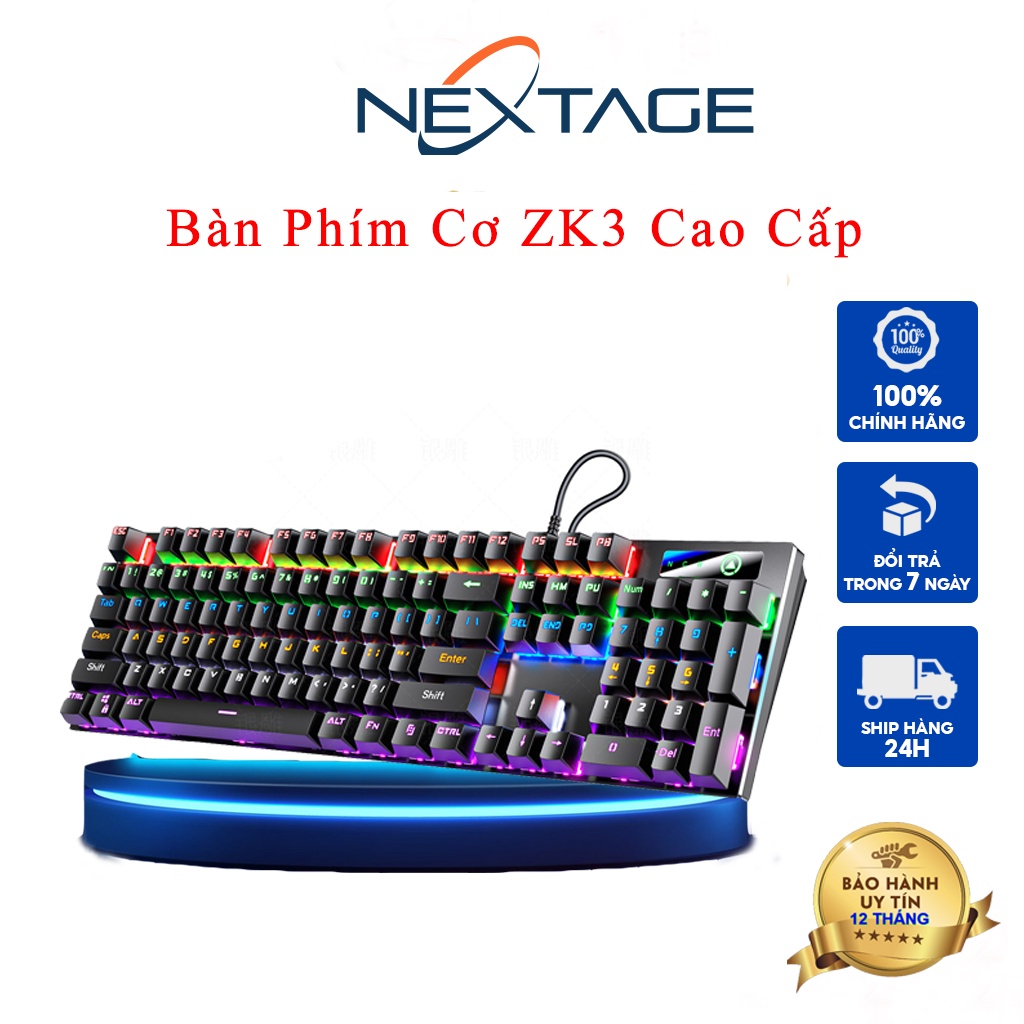 Bàn Phím Cơ Gaming NEXTAGE ZK3 TKL 87 Key Và Full Size 104 Key Đèn Led ...