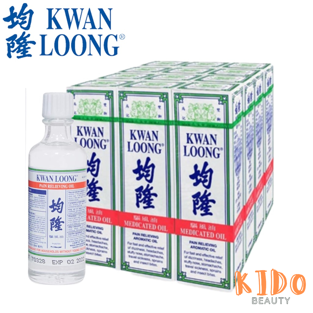Dầu Nóng Trắng KWAN LOONG OIL Medicated Oil | Dầu xoa bóp gia tr﻿ị đau ...