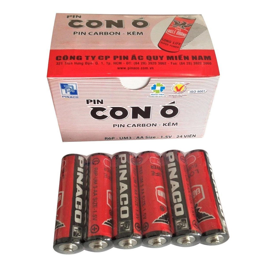Pin con ó 2A 1.5V Pinaco 10 viên màu đỏ - Dùng cho đồ chơi trẻ em ...
