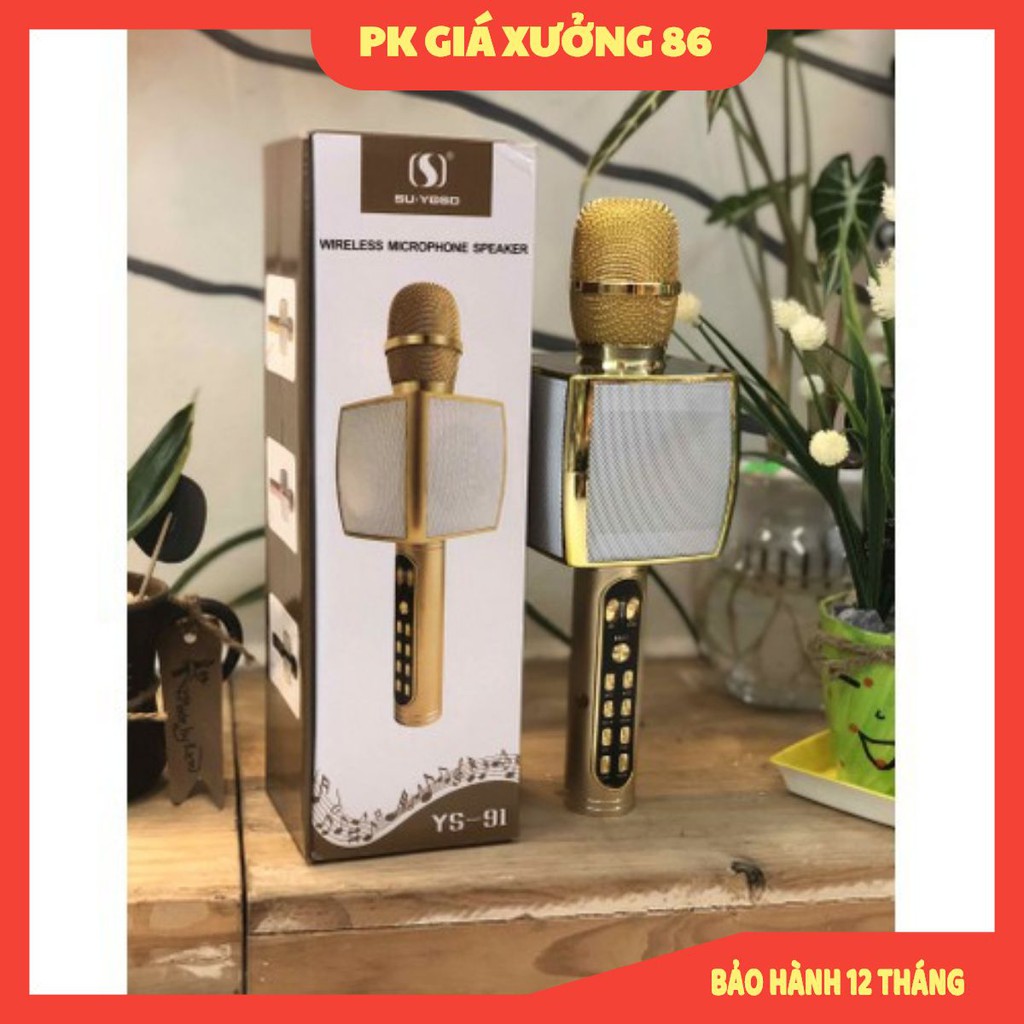 Micro karaoke bluetooth YS91. Micro không dây, mic karaoke chất lượng ...
