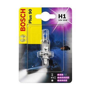 Bóng đèn Bosch H1 12V-55W plus 90 ( Hàng Chính hãng Bosch ) | Shopee ...