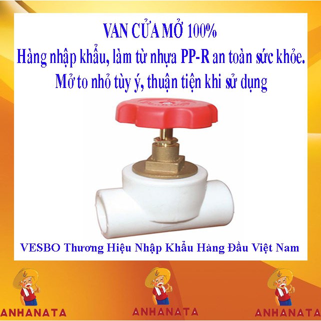Van Cửa Mở 100%, PP-R Vesbo, DN20,DN25, DN32Hàng Nhập Khẩu Malaysia ...
