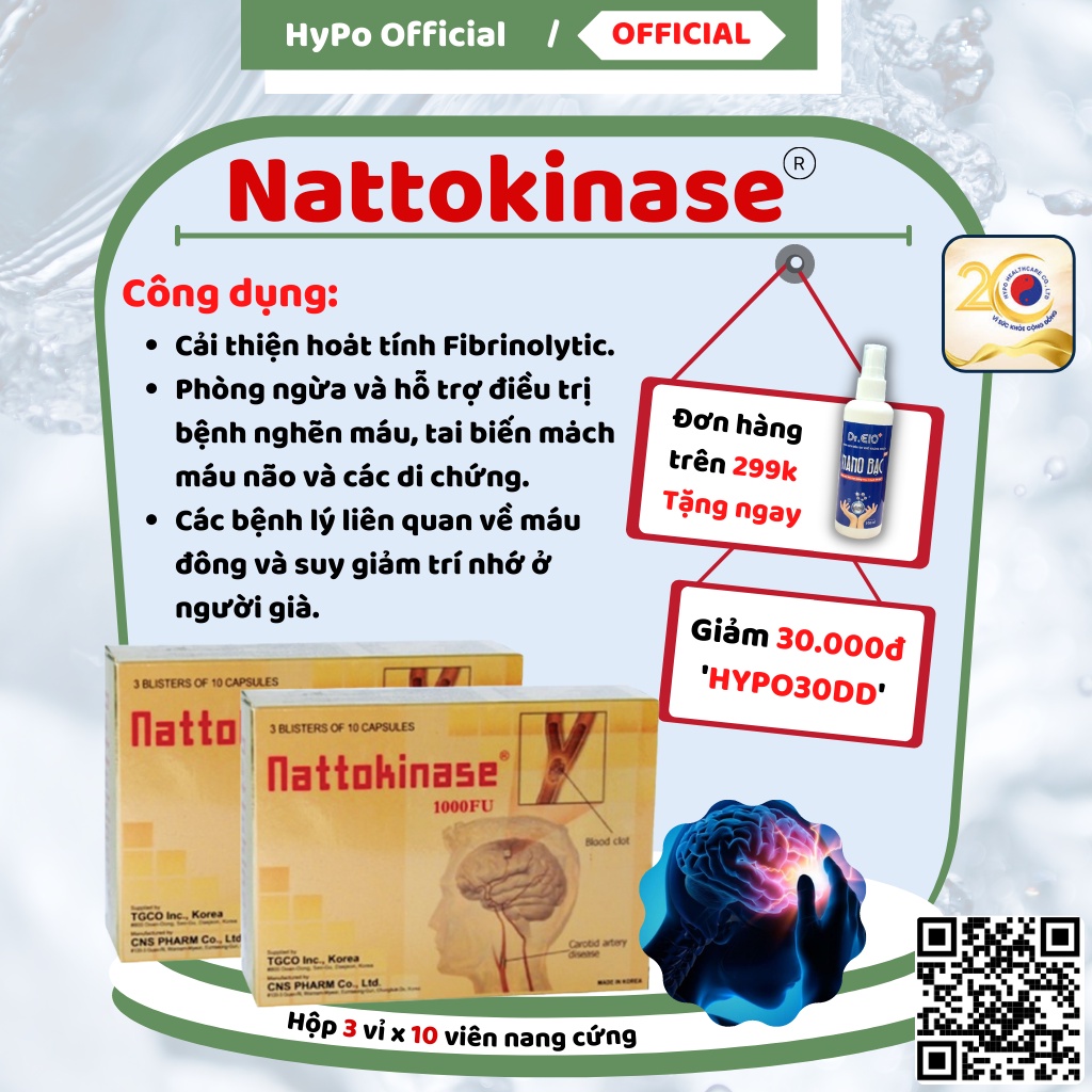 NATTOKINASE Hỗ trợ sức khỏe giúp phòng ngừa và hỗ trợ điều trị bệnh ...