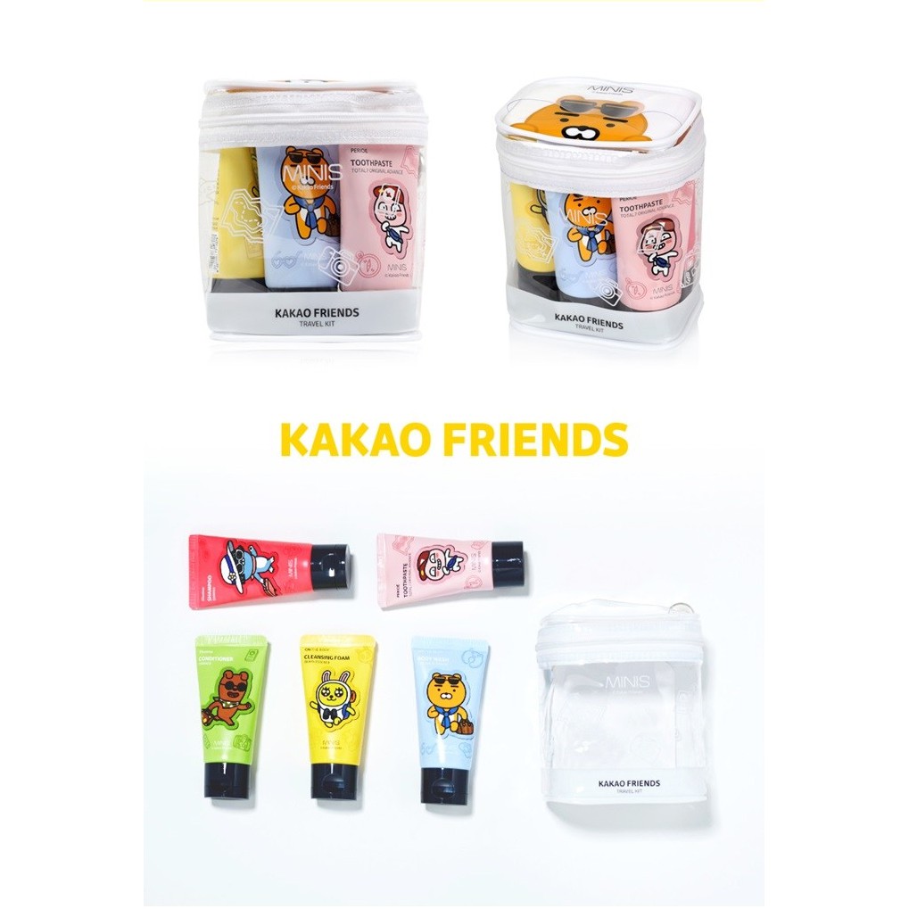 Bộ du lịch Minis x Kakao Friends (Travel Kit) | Shopee Việt Nam