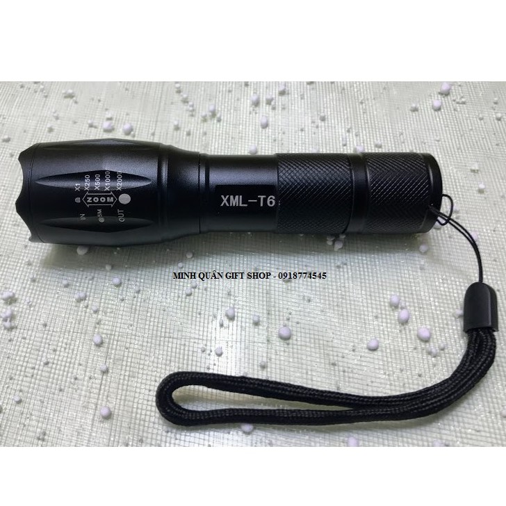 Đèn pin siêu sáng XML-T6 - pin sạc | Shopee Việt Nam