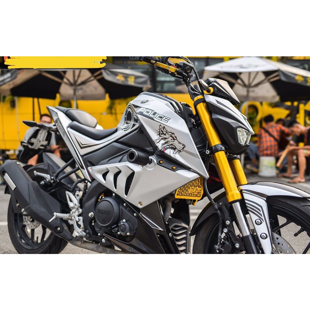 Tem trùm TFX yamaha police sói trắng - Độ dán team trùm decal xe máy ...