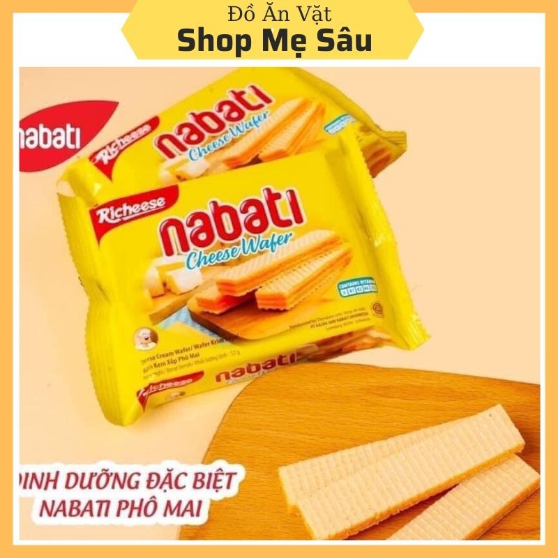 Bịch 10 gói Bánh Nabati, Bánh Xốp Nhân Kem Phô Mai Nabati ( Gói 17g ...