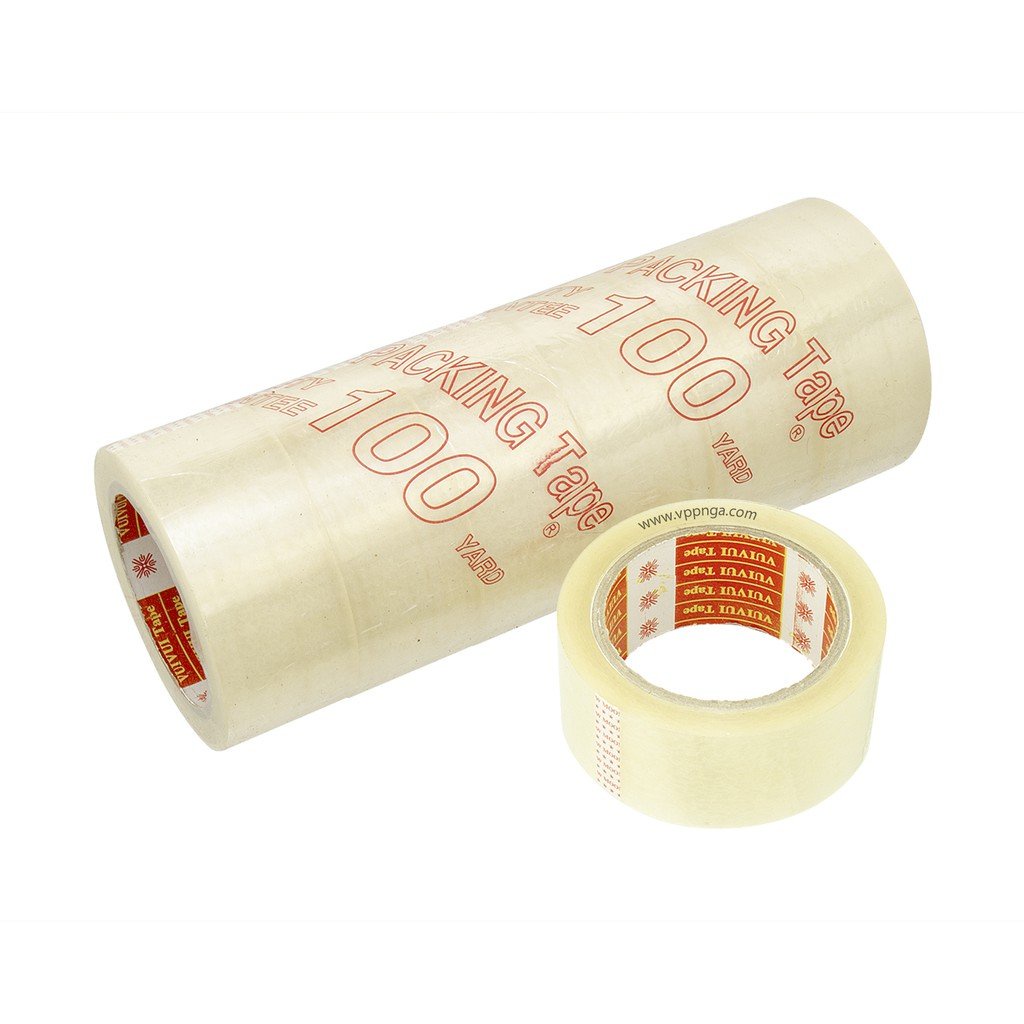 Băng Keo Trong 100 Yard gói hàng (1 cuộn) mua 1 Cây 6 Cuộn bấm X6 | Shopee Việt Nam