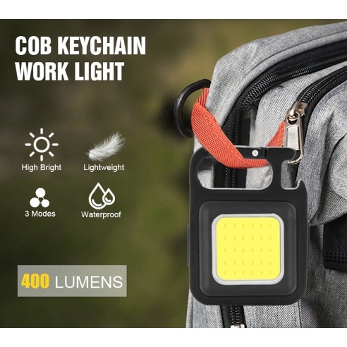 Đèn LED COB Mini Có Móc Khóa Đa Năng 3 Chế Độ Sạc Cổng USB | Shopee Việt Nam