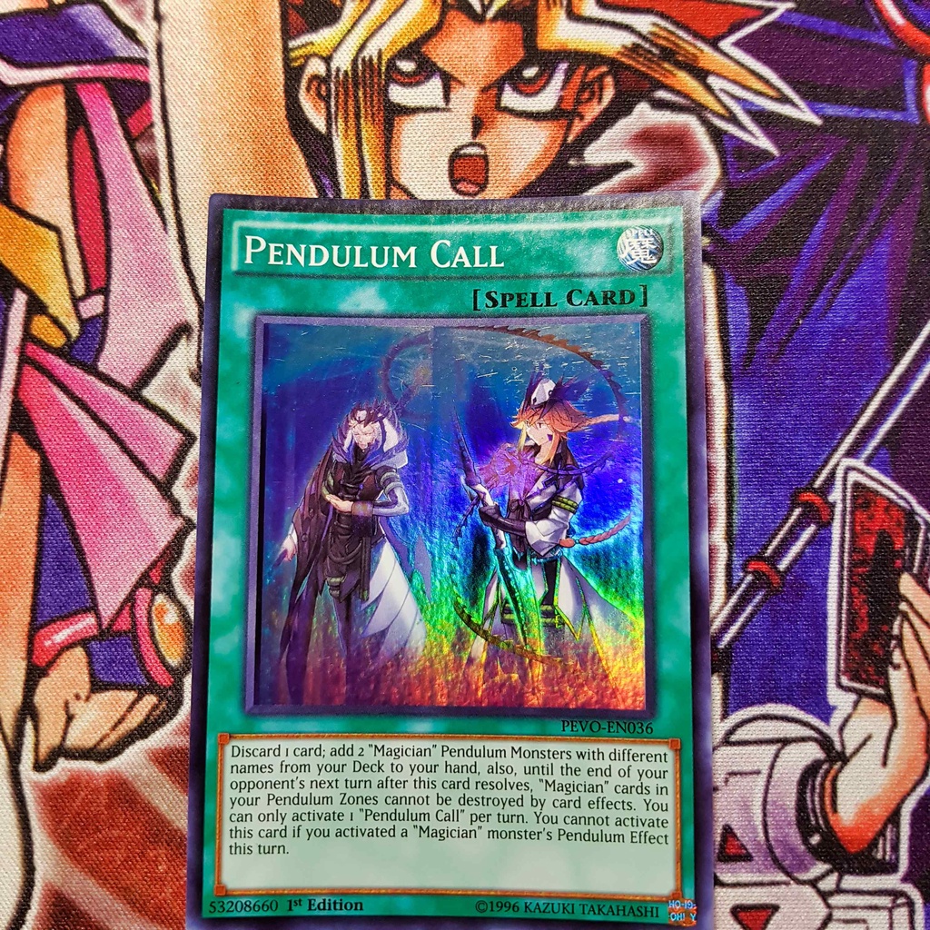 Thẻ bài Yugioh chính hãng | Pendulum Call | PEVO Super rare. | Shopee Việt Nam