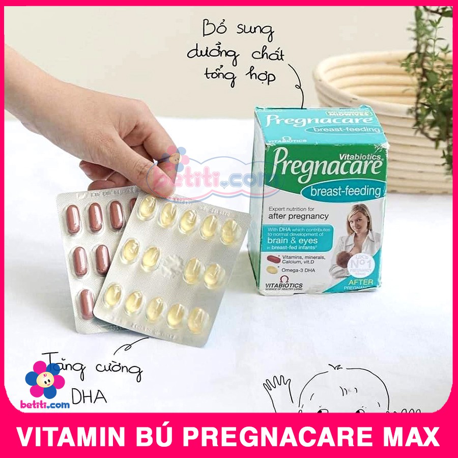 Vitamin Bú Pregnacare Max Bú Anh 84 viên | Shopee Việt Nam