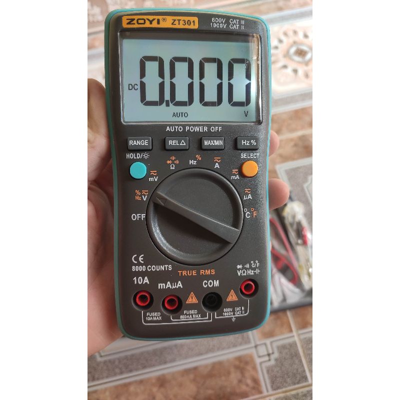 Đồng hồ vạn năng kỹ thuật số ZOYI ZT 301 với 8000 số đếm đa chức năng ...